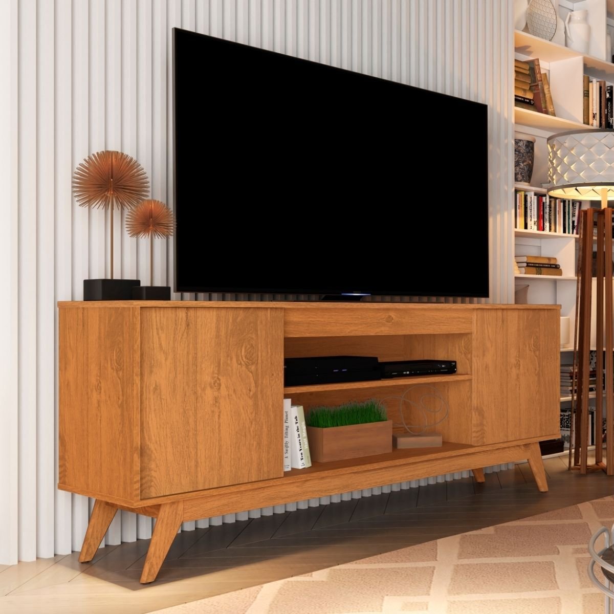 Rack para Sala Televisão até 55 Polegadas - Mod.2011:Nature ...