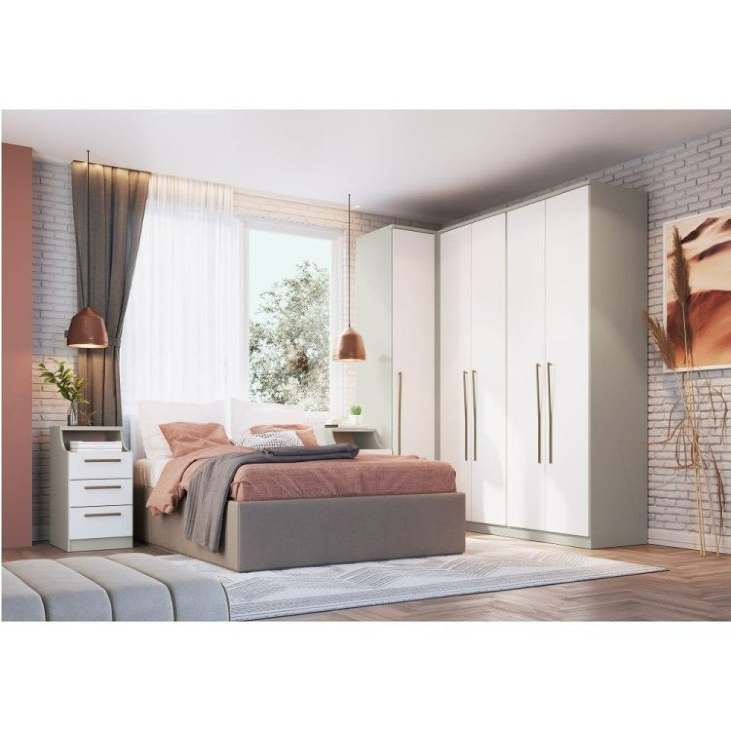 Guarda Roupa Modulado 5 Peças Elegance | MadeiraMadeira