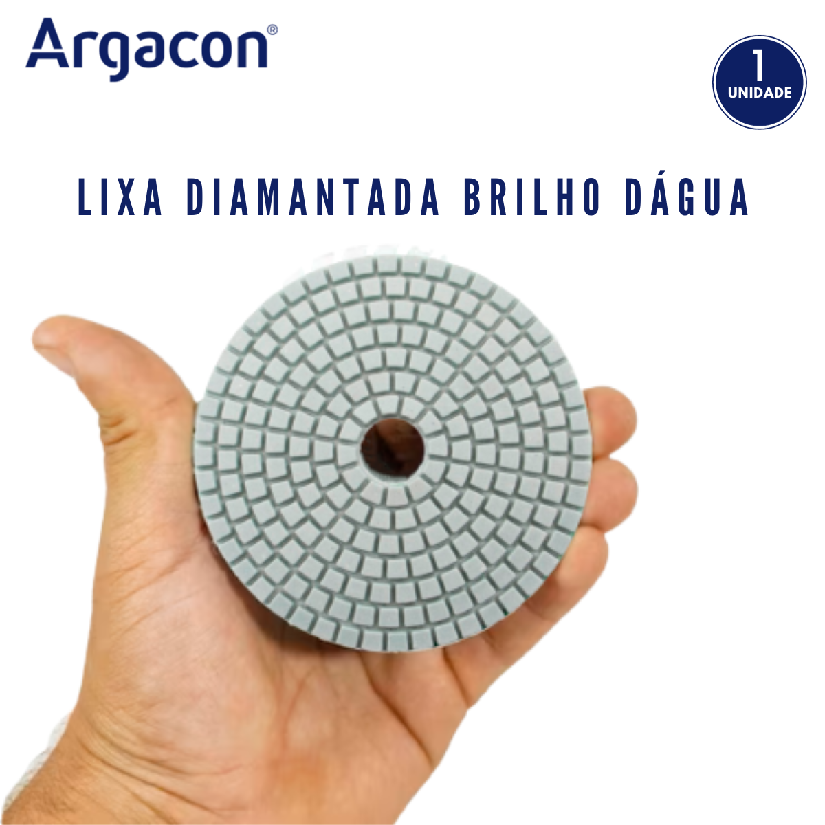Lixa Diamantada Flexível Brilho Dágua Grão 800 Argacon Porcelanato ...