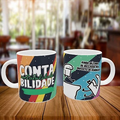 Caneca Personalizada Flork Profissão Contabilidade | MadeiraMadeira