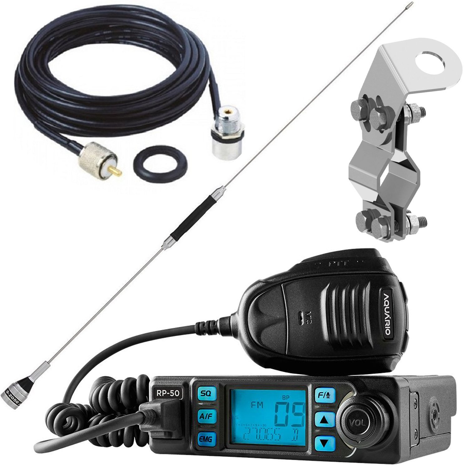 Rádio Px 80 Canais Homologado Anatel Antena Bobina Central 67cm Cabo ...