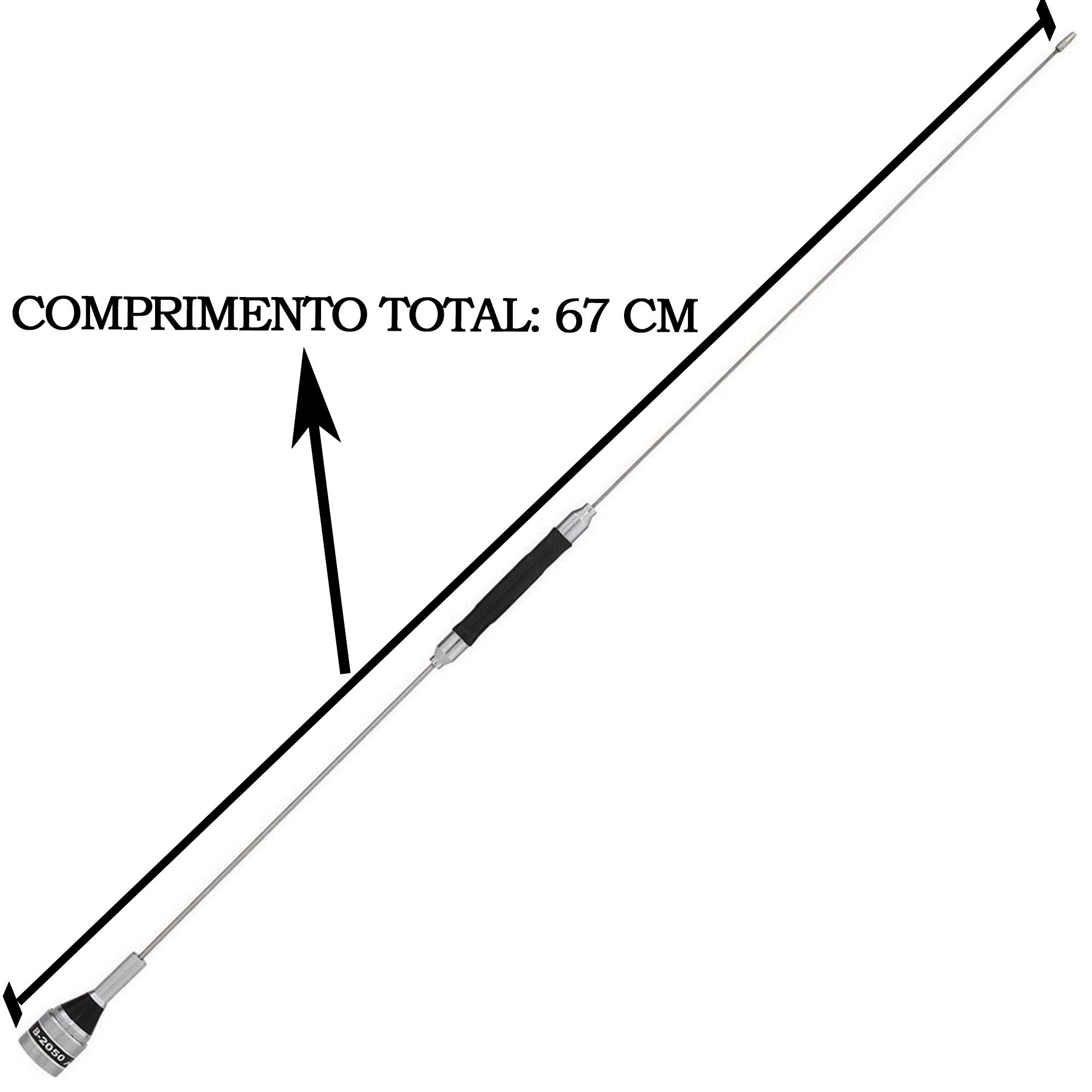 Rádio Px 80 Canais Homologado Anatel Antena Bobina Central 67cm Cabo ...