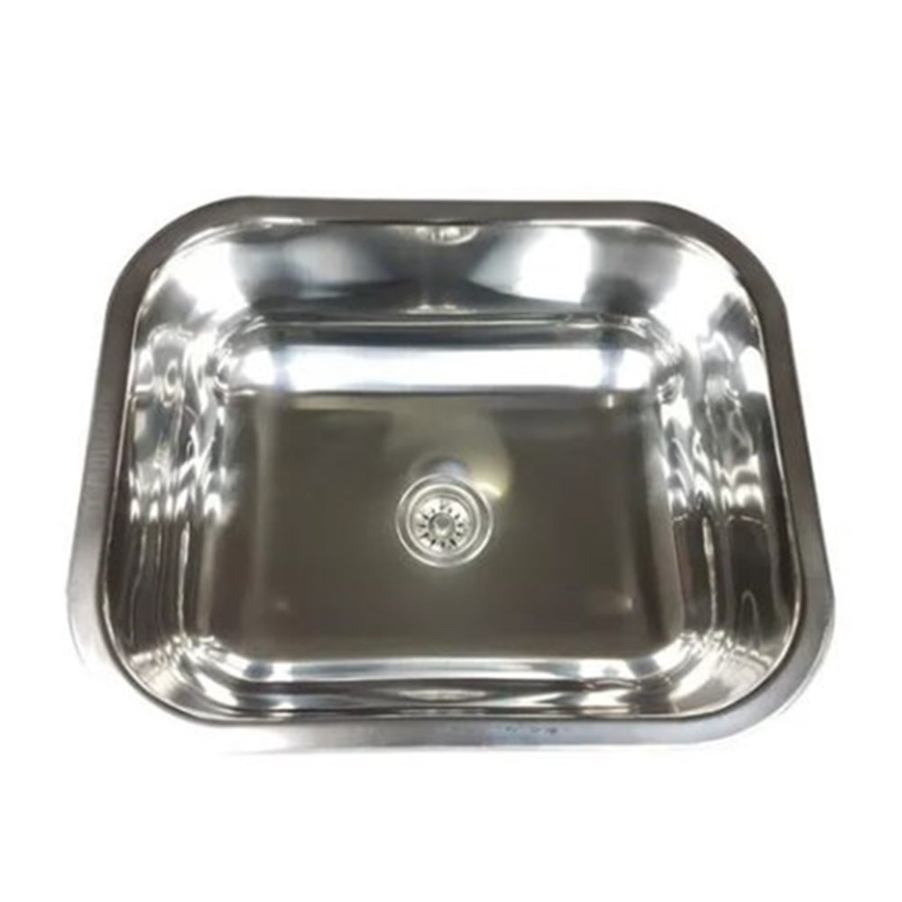 Cuba De Aço Inox 304 Linha Industrial 60x50x30cm | MadeiraMadeira