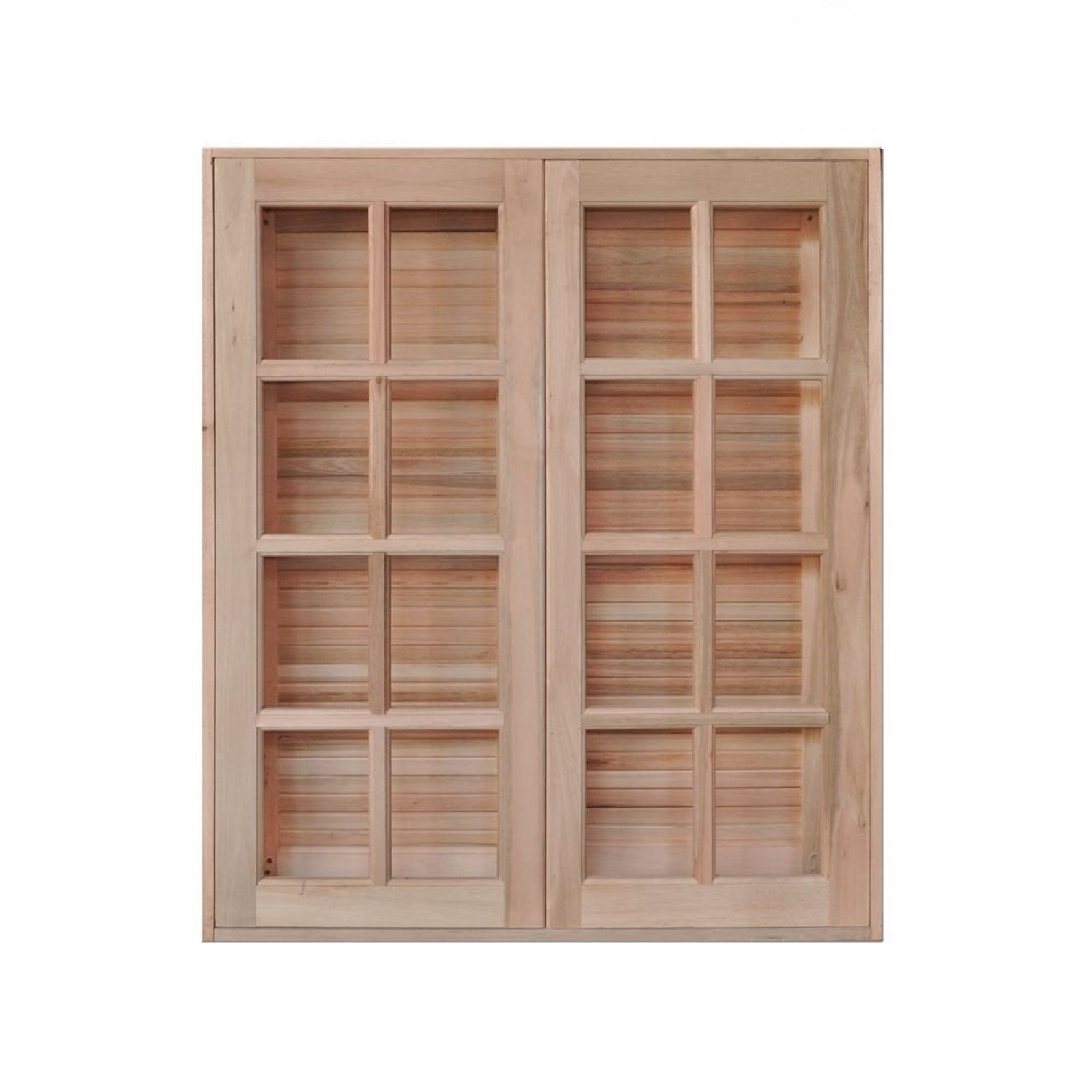 Janela de Madeira de Abrir 100x120cm 4 Folhas Rodam | MadeiraMadeira