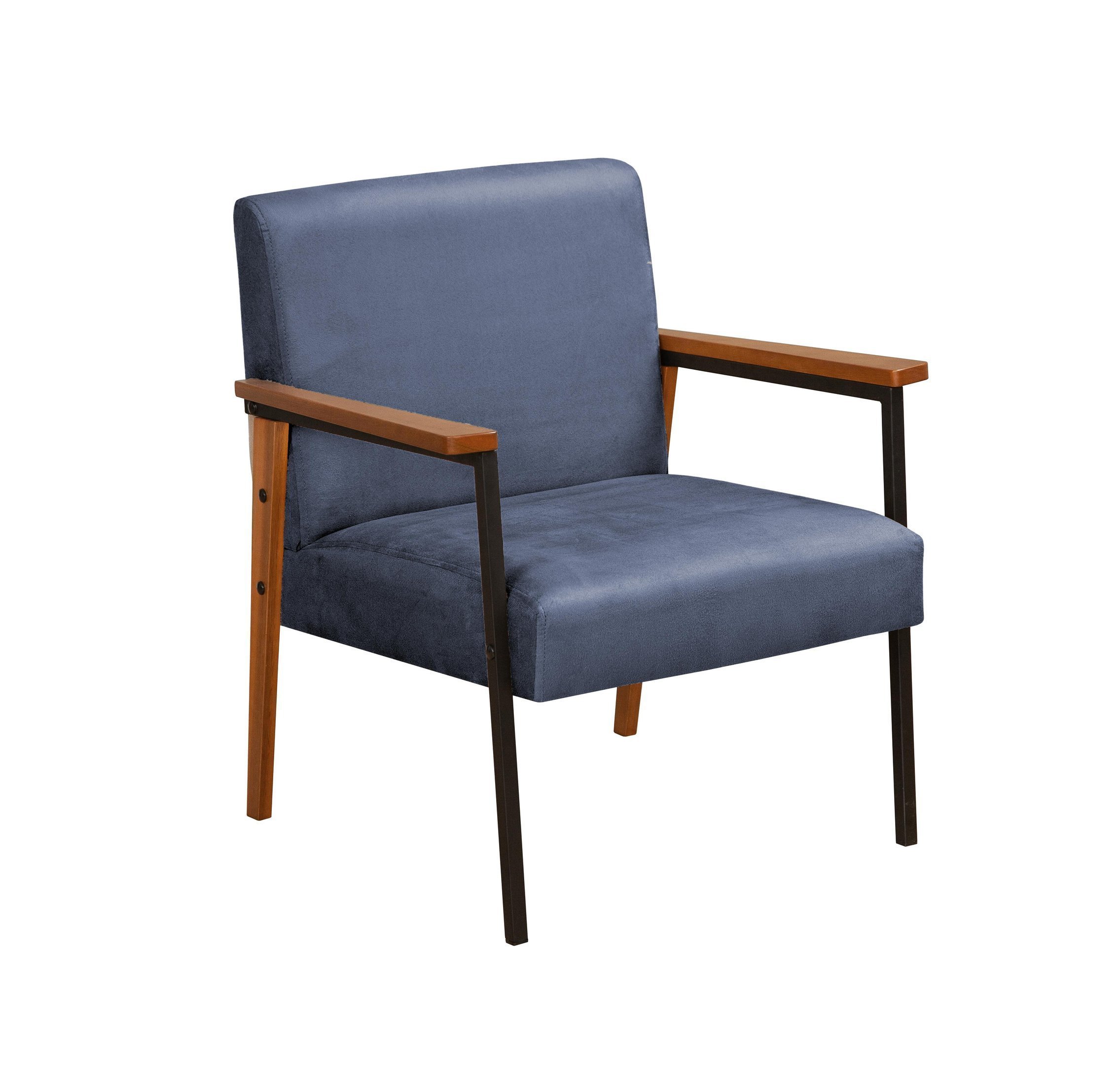 Poltrona Decorativa Fontana - Azul | MadeiraMadeira