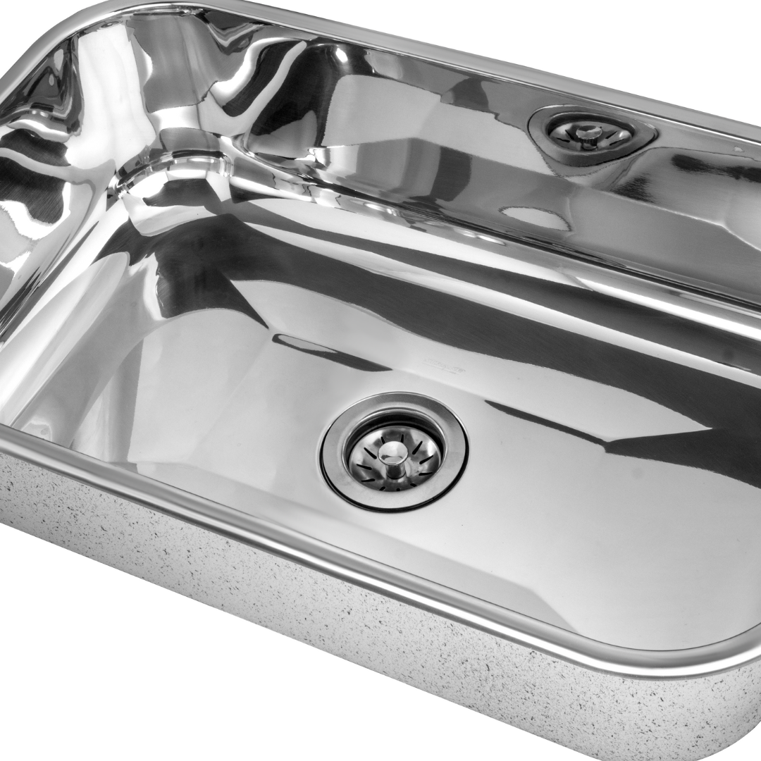 Cuba Retangular Inox 34cmx56cmx17cm | MadeiraMadeira