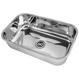 Cuba Retangular Inox 34cmx56cmx17cm | MadeiraMadeira