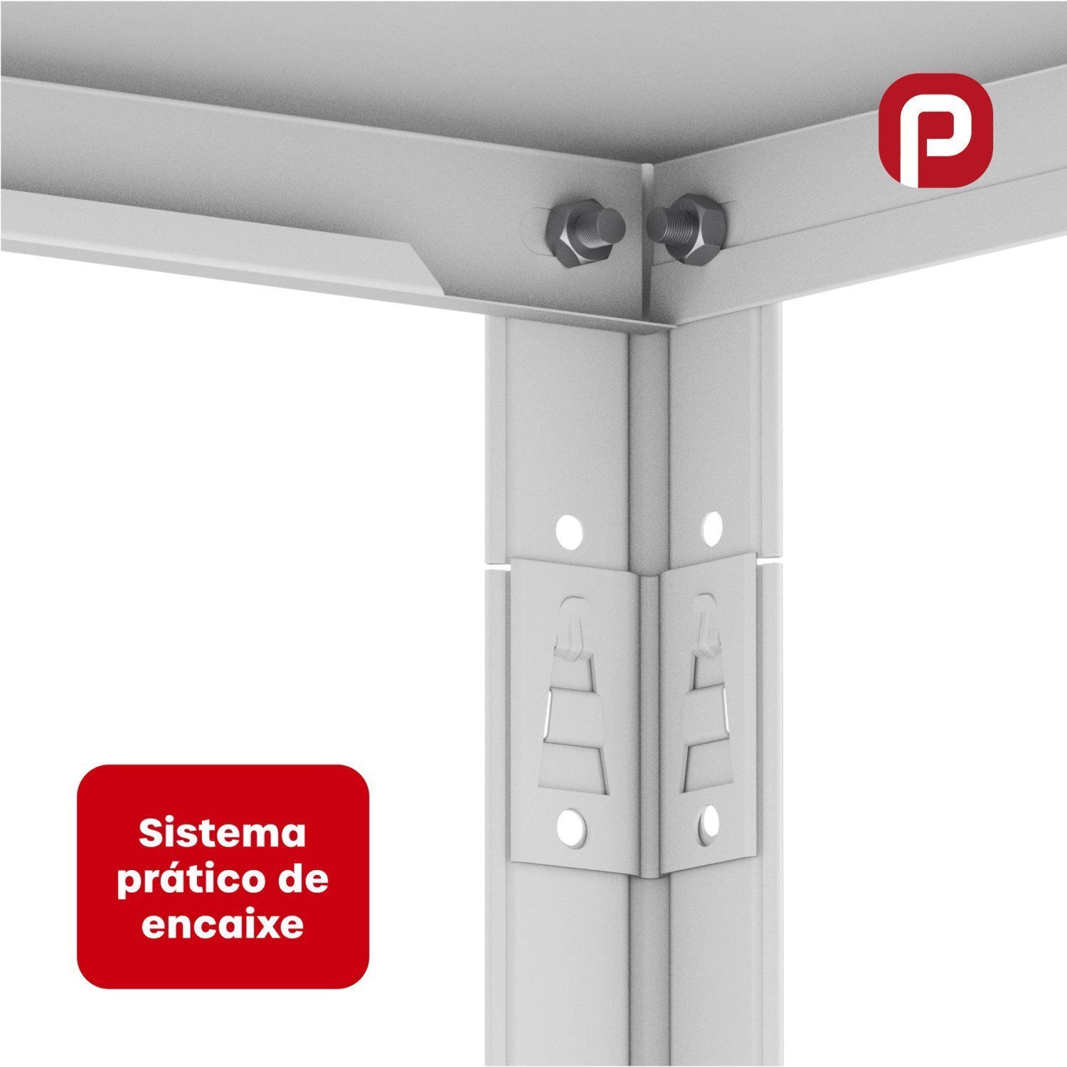 Estante para Livros com Estrutura Metálica 5 Prateleiras | MadeiraMadeira