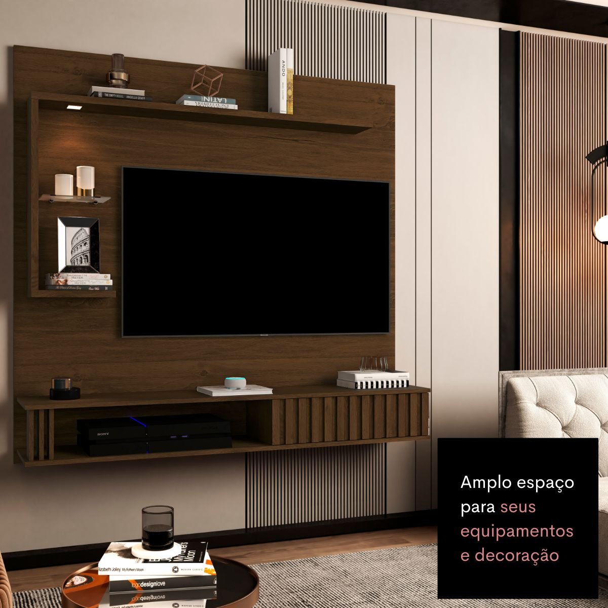 Painel para Televisão até 50 Polegadas - Mod.2001 | MadeiraMadeira