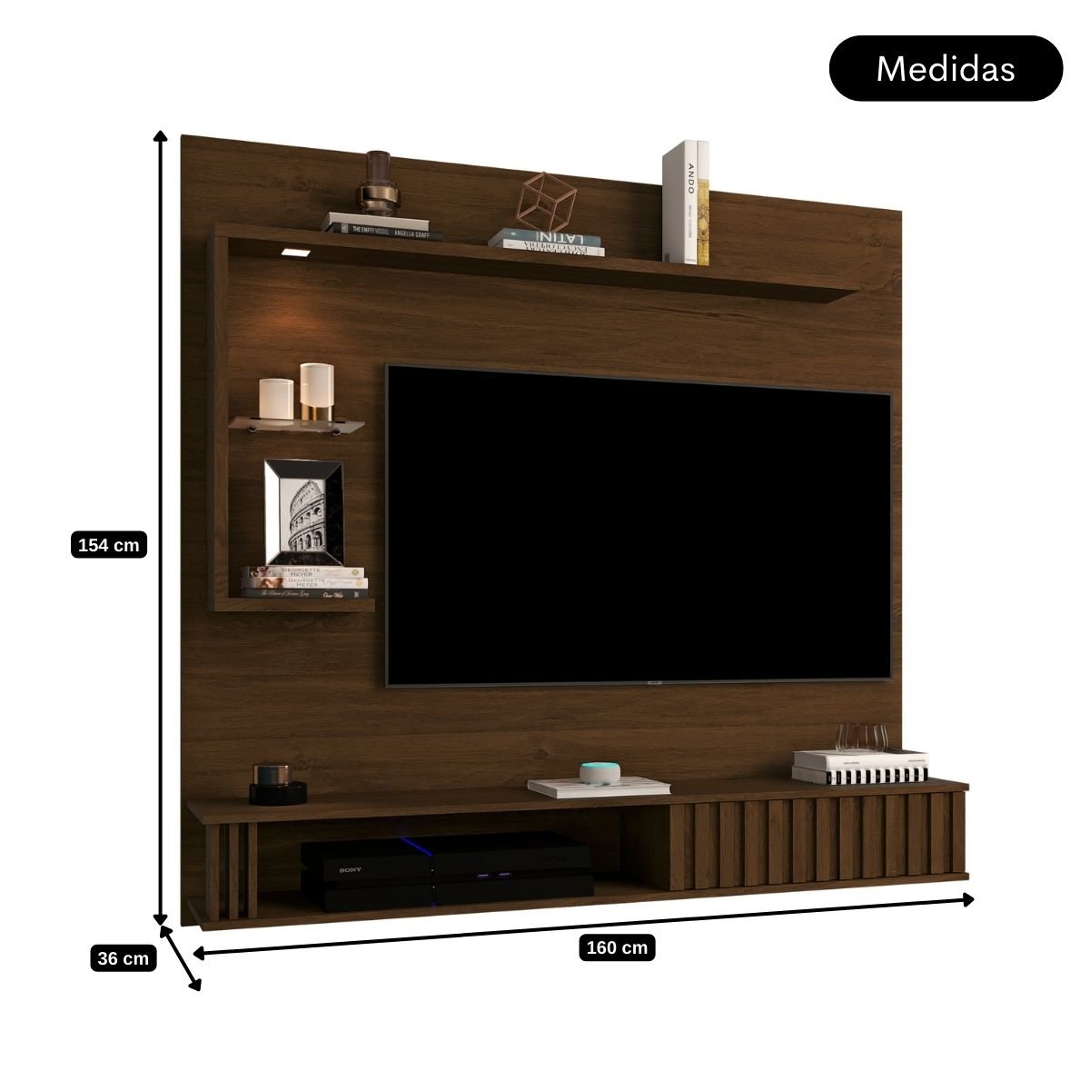 Painel para Televisão até 50 Polegadas - Mod.2001 | MadeiraMadeira