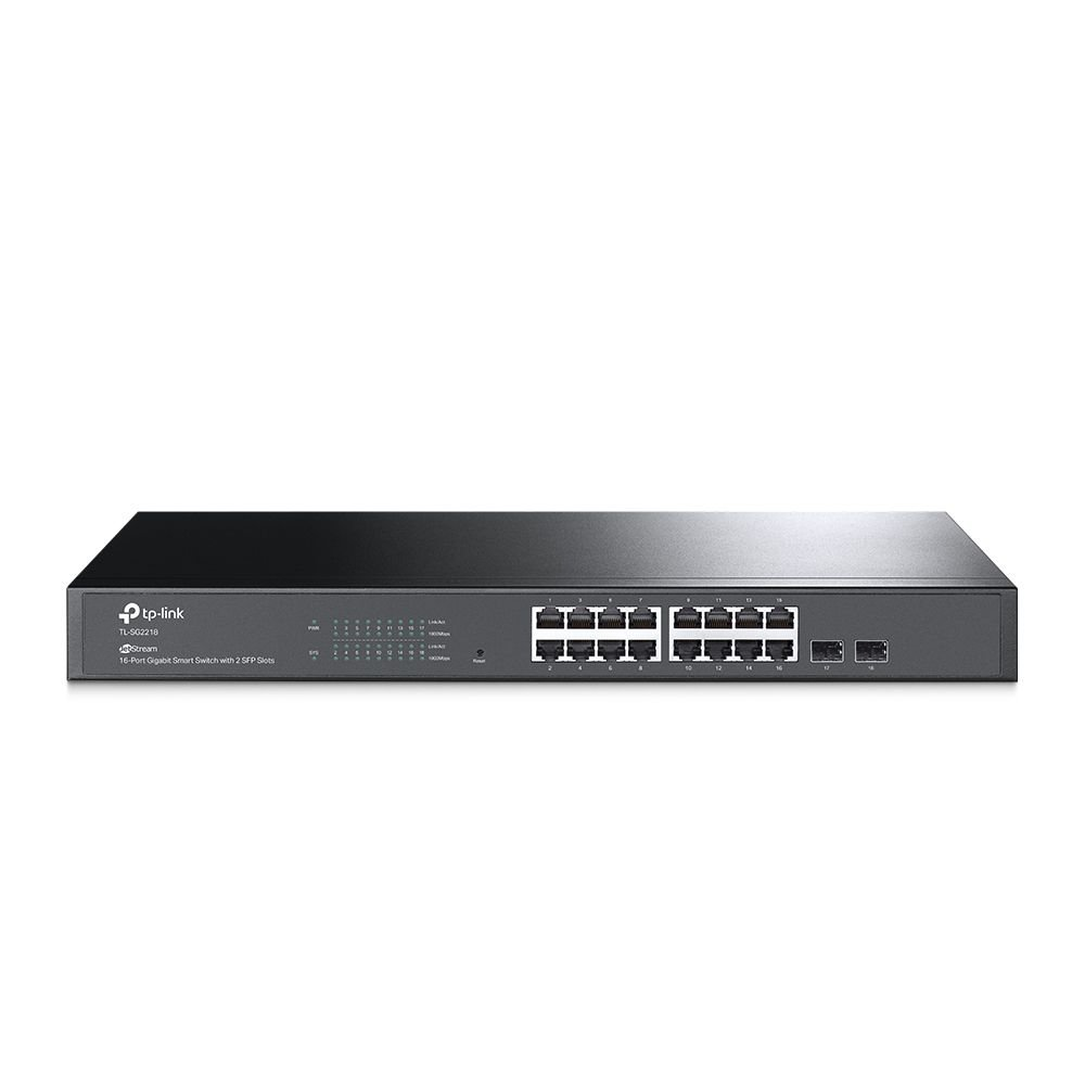 Switch 16 Portas 16P Gigabit Com 2 SFP Gerenciável TP-Link TL-SG2218 ...