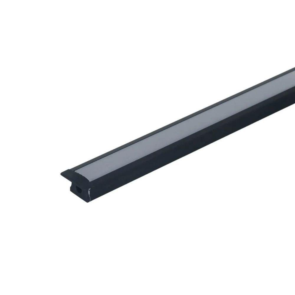 Perfil Linear Black Para Fita Led Embutir 1Mts Pli 2415 | MadeiraMadeira
