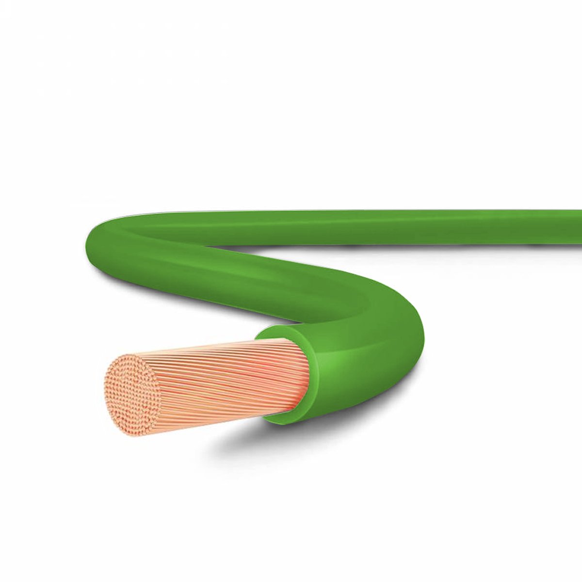 Cabo Flexível 750V PVC 16mm Verde 70G 100 Metros | MadeiraMadeira
