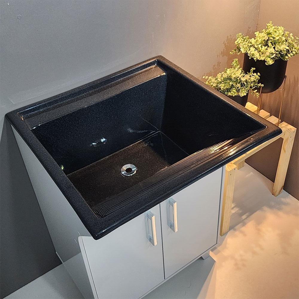 Cuba para Tanque de Lavar Roupas São João 60 Litros, Preto | MadeiraMadeira