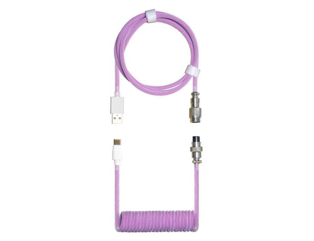 Cabo Teclado Coiled Duplo Cooler Master Roxo - KB-CPZ1 (universal) | MadeiraMadeira