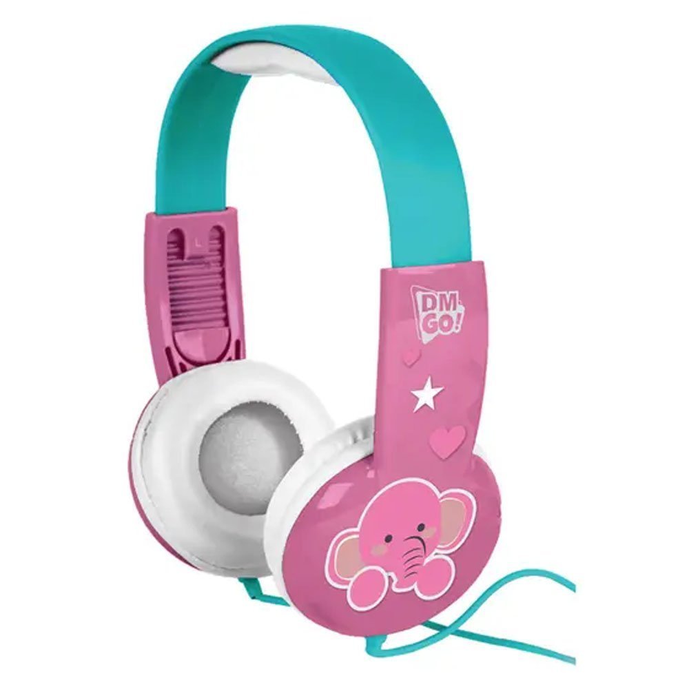 Fone De Ouvido Headphone Rosa Infantil Kids Com Cabo | MadeiraMadeira
