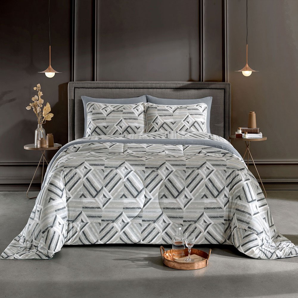 Edredom King Size Estampado 100% Algodão Rossini Vivaldi Premium Sul ...