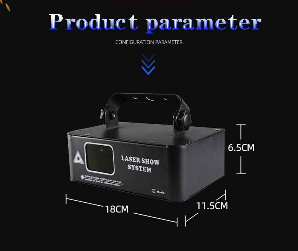 Laser Show RGB 500mw Dmx512 Bivolt Dj Iluminação Potente | MadeiraMadeira