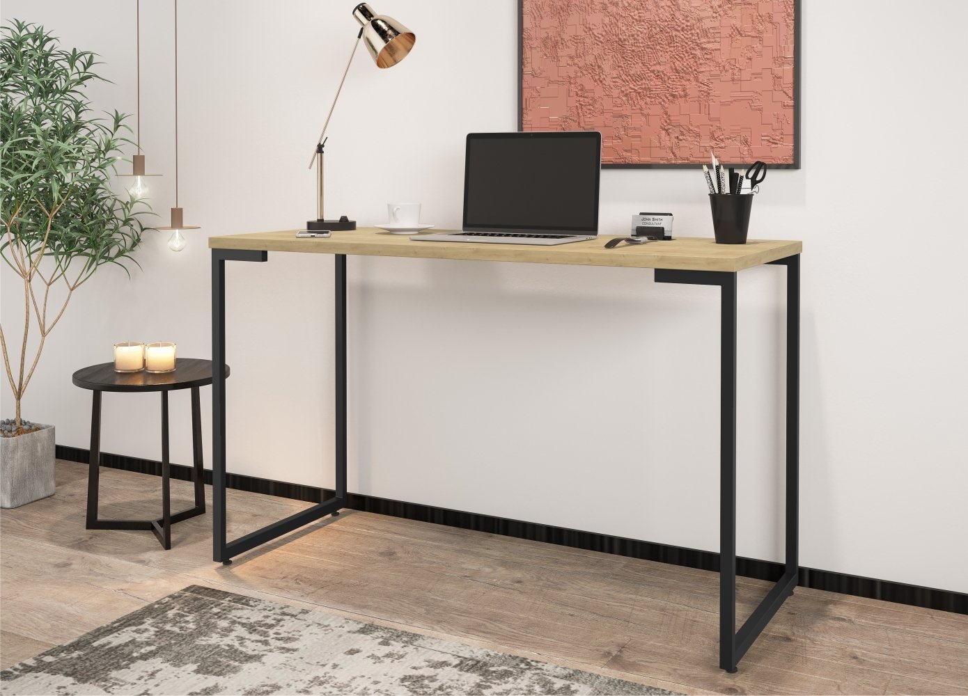 Jogo de Escrivaninhas 1.2 Multi Natura Preto | MadeiraMadeira