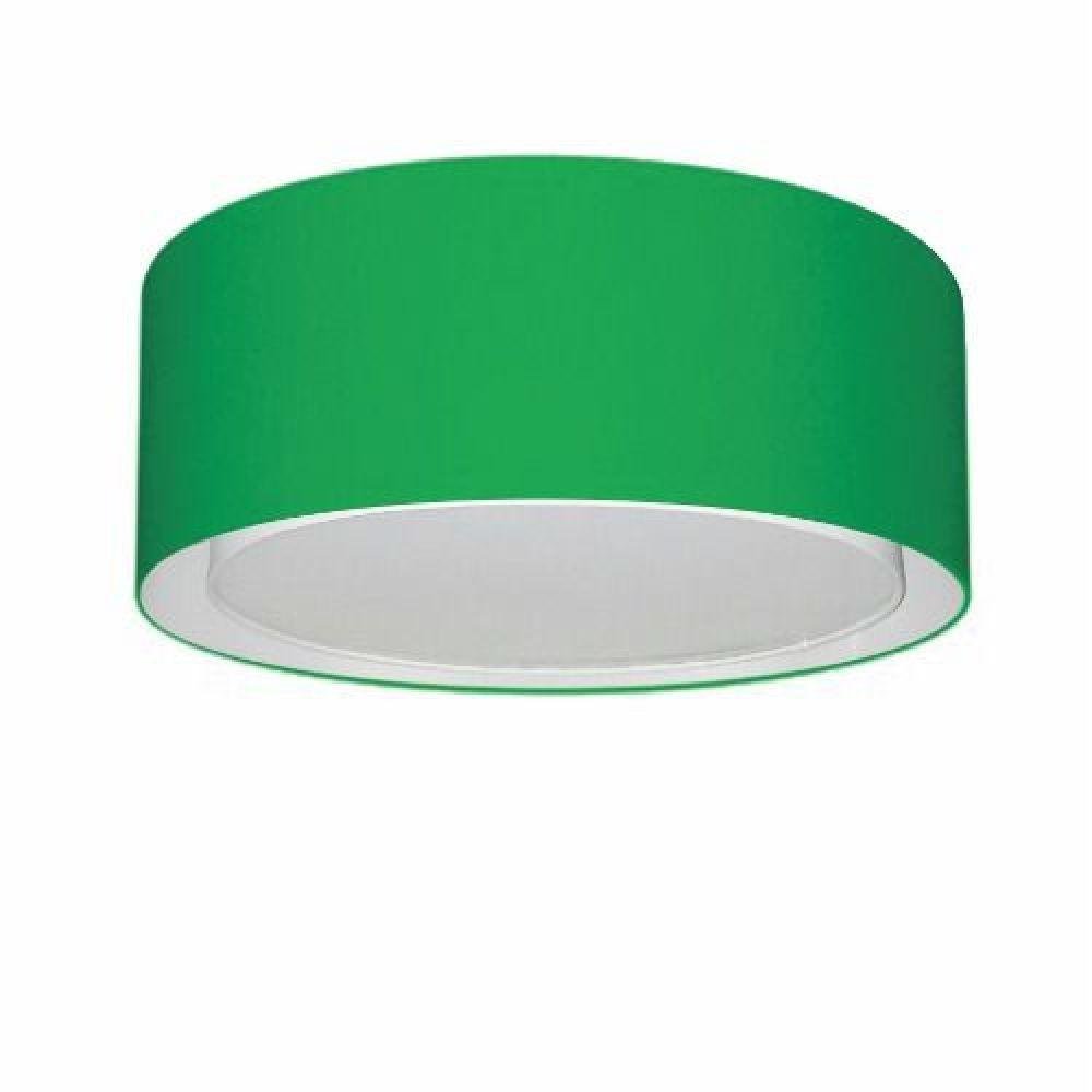 Plafon Duplo Cilíndrico Md-3036 50x25cm Verde Folha Bivolt | MadeiraMadeira