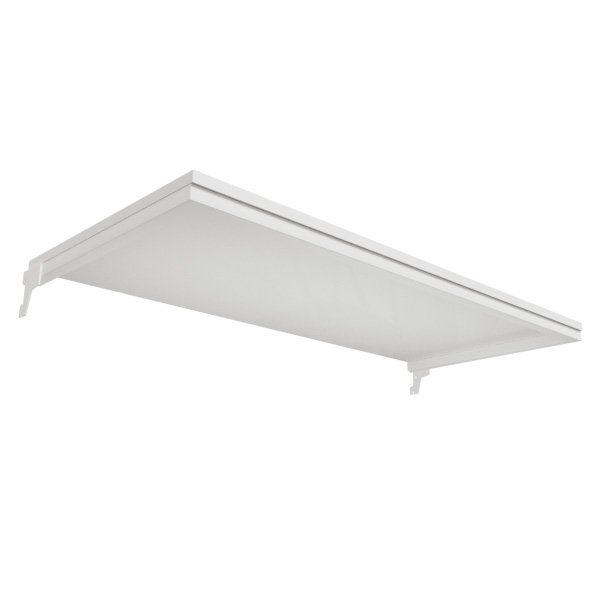 Prateleira 90x40 cm Em MDF Para Cremalheira Modelo Simples Comac Branco ...