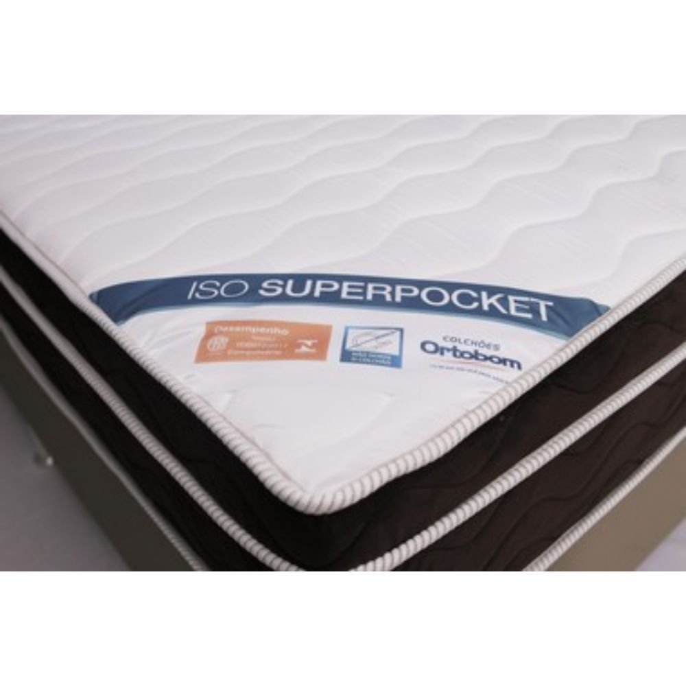 Cama Box Solteiro Molas Ensacadas Ortobom Pantanal SuperPocket ...