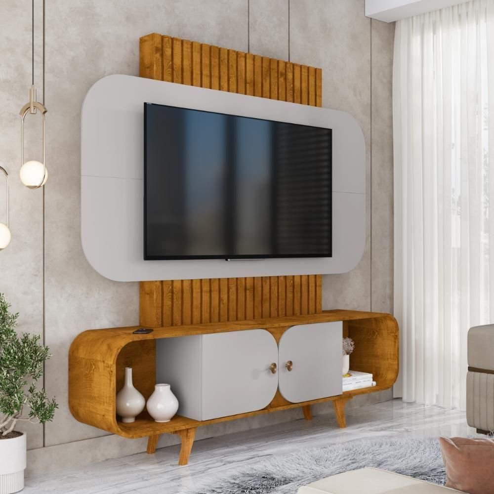 Home Tv 75 Polegadas Riacho Naturalle/off-white | MadeiraMadeira