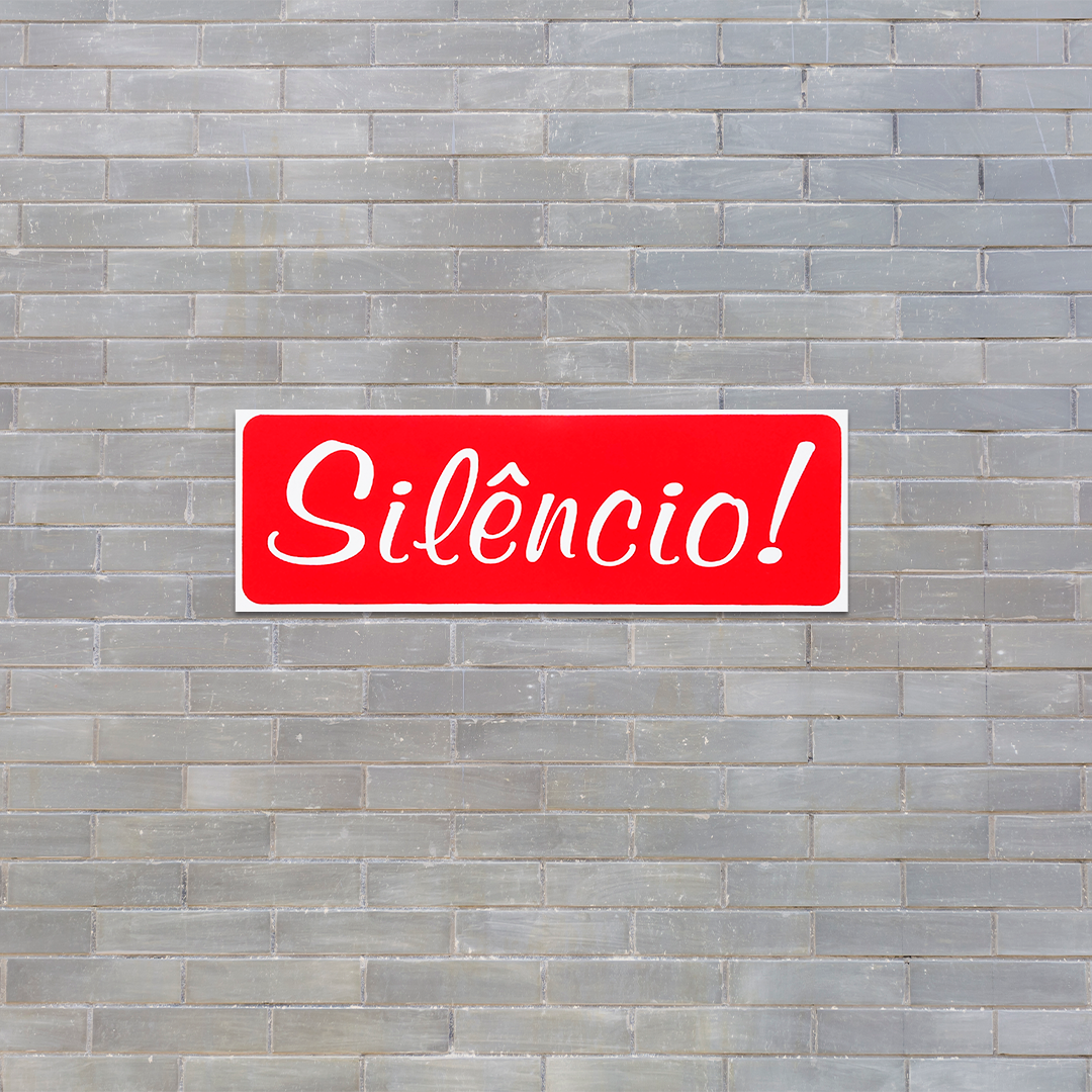 Combo 10 Placas De Sinalização Silêncio 30x10 Acesso - P-38 F9e ...