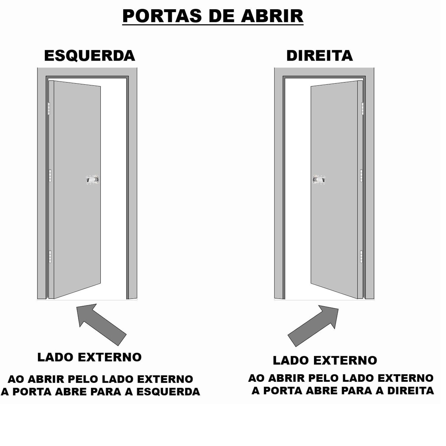 Kit Porta de Madeira 210x90cm Frisada Laqueada Esquerda Moldufama ...