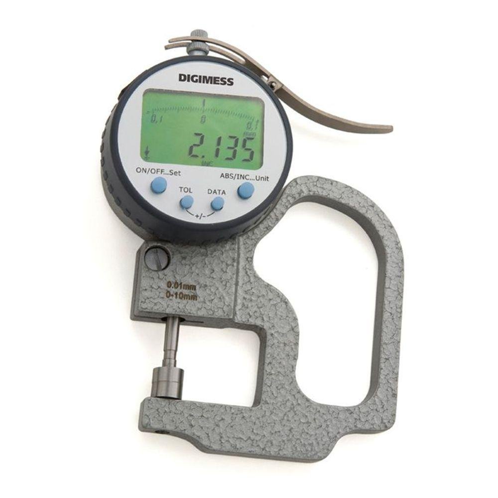 Medidor de Espessura Digital Cap. 0-10mm Resolução 0,005mm ...