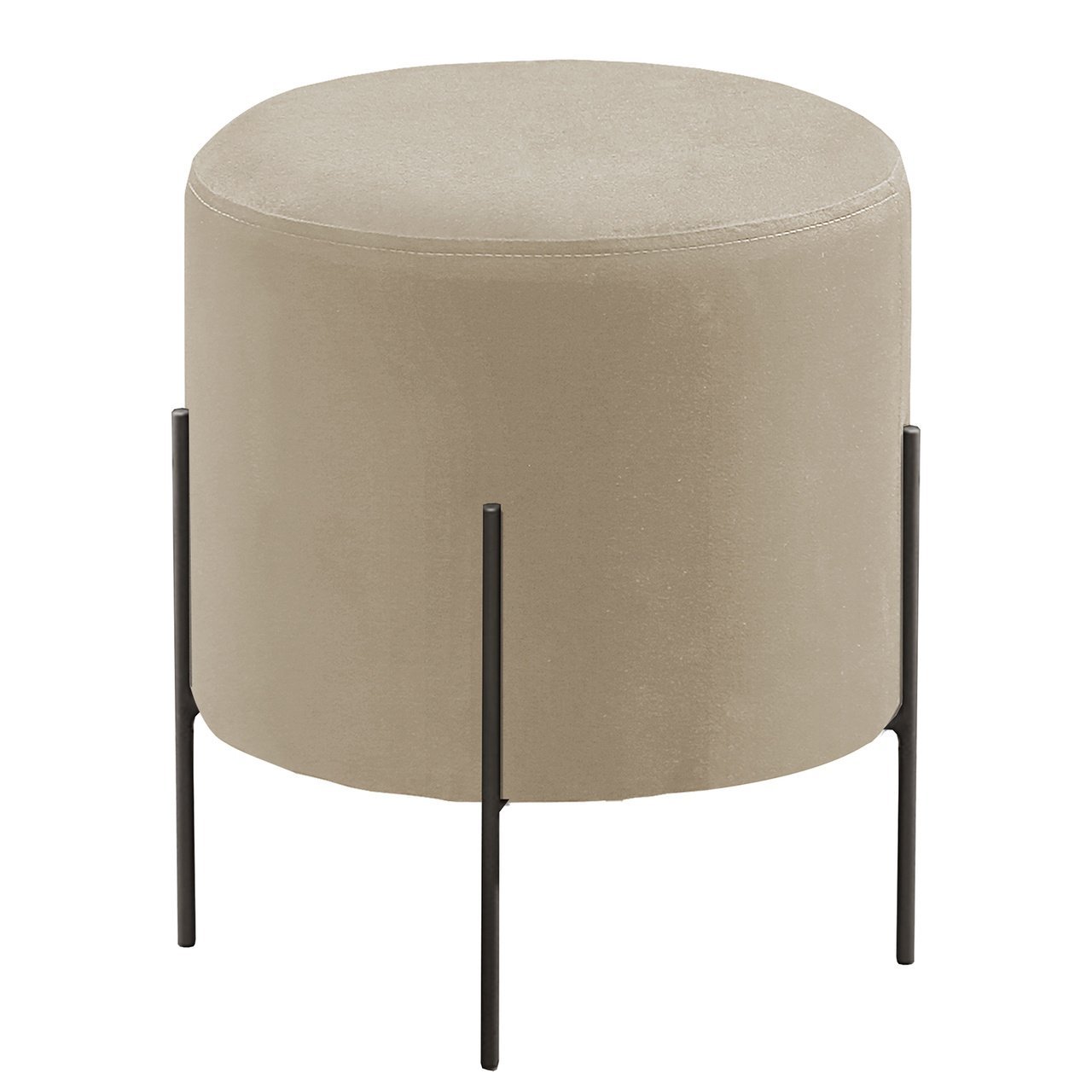 Puff Lino Linho Bege | MadeiraMadeira