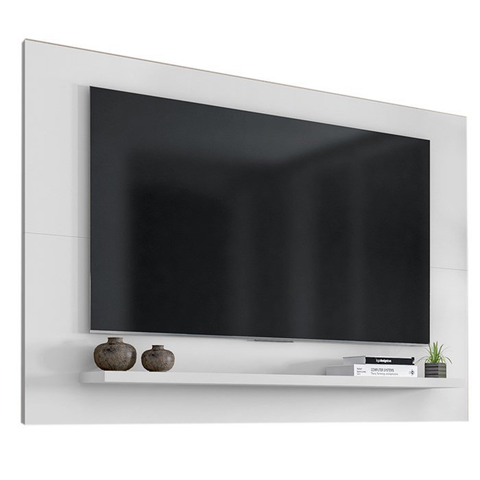 Painel para Sala Tv 50 Polegadas 088163 Branco Dcasa | MadeiraMadeira