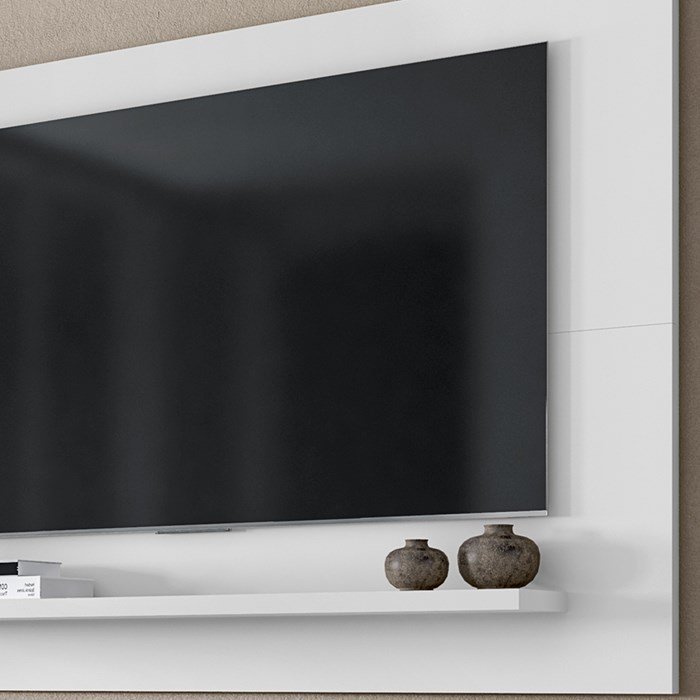 Painel para Sala Tv 50 Polegadas 088163 Branco Dcasa | MadeiraMadeira