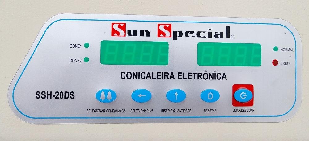Conicaleira Eletrônica Automática 02 Cones 220V SSH-20SD - Sun Special ...