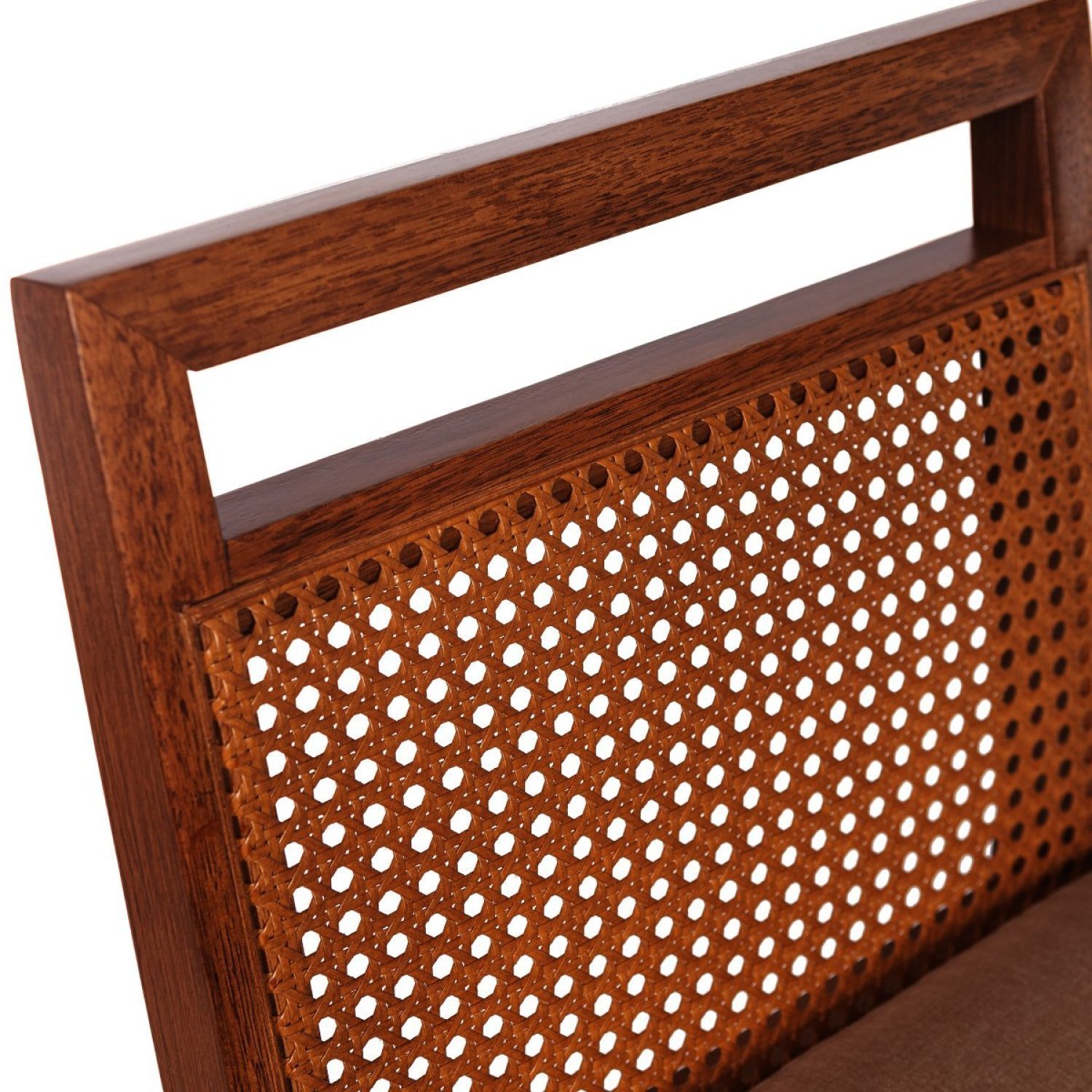 Kit 2 Banquetas Madeira Maciça Rattan Bey | MadeiraMadeira