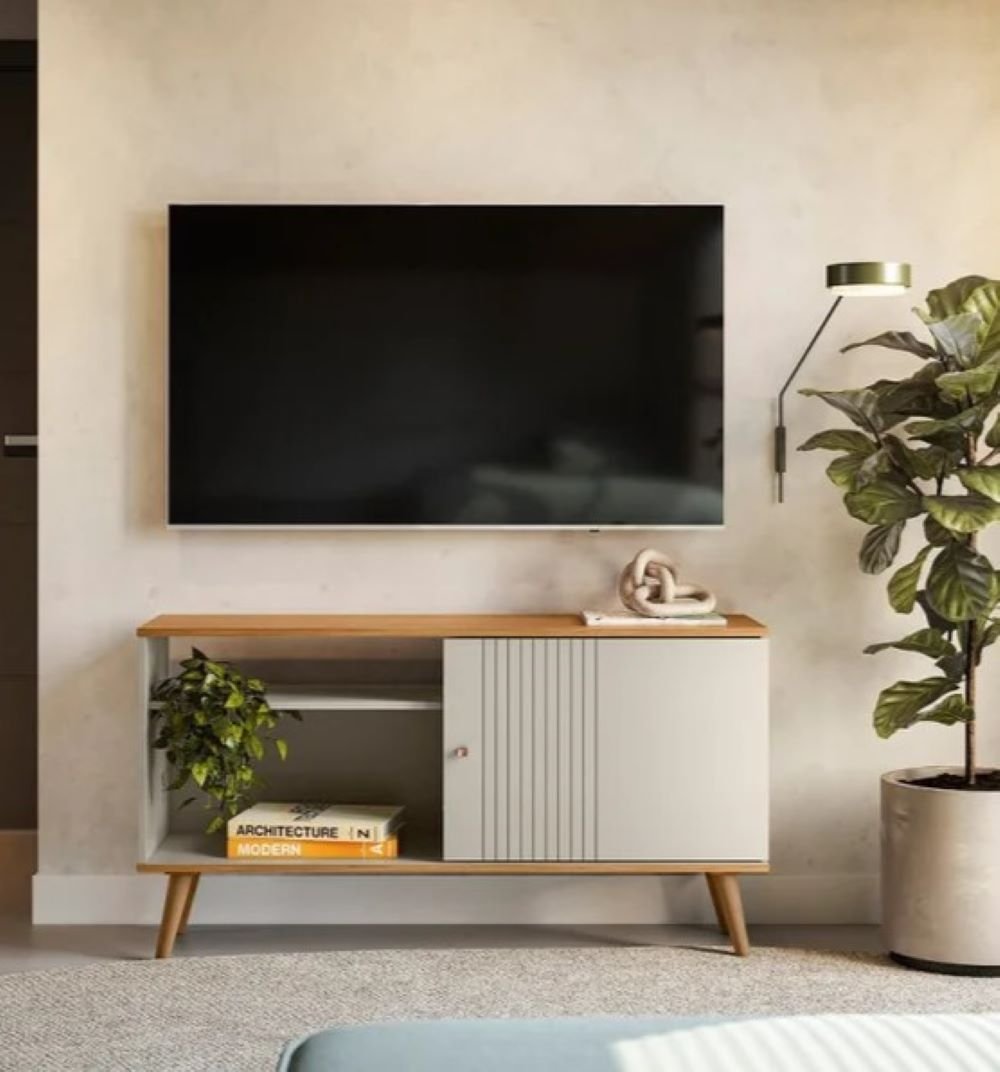 Rack para TV até 50 Polegadas MDF 120cm Rubi | MadeiraMadeira
