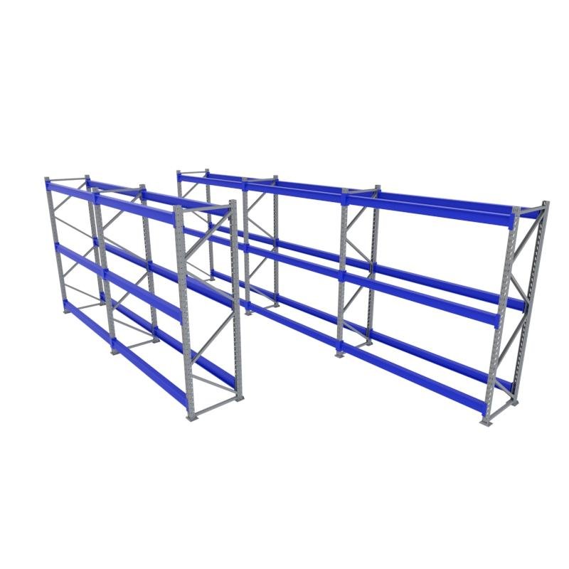 Expositor 5 mini porta pallet 250 kg 180x200x60 (CxLxP) cinza com azul ...