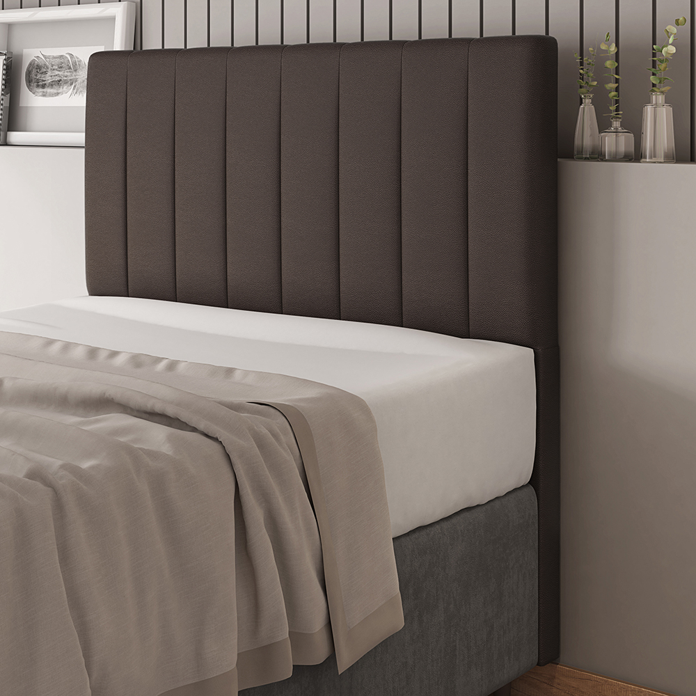 Cabeceira Queen 160cm Carla Material Sintético Marrom Com Frame ...