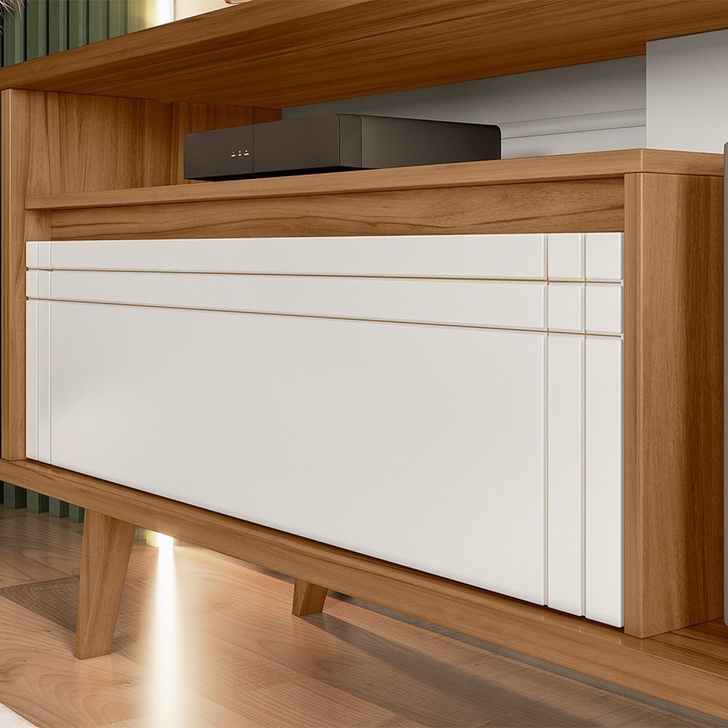 Rack para TV até 60 Polegadas Nt1315 Porta Basculante Frisado ...