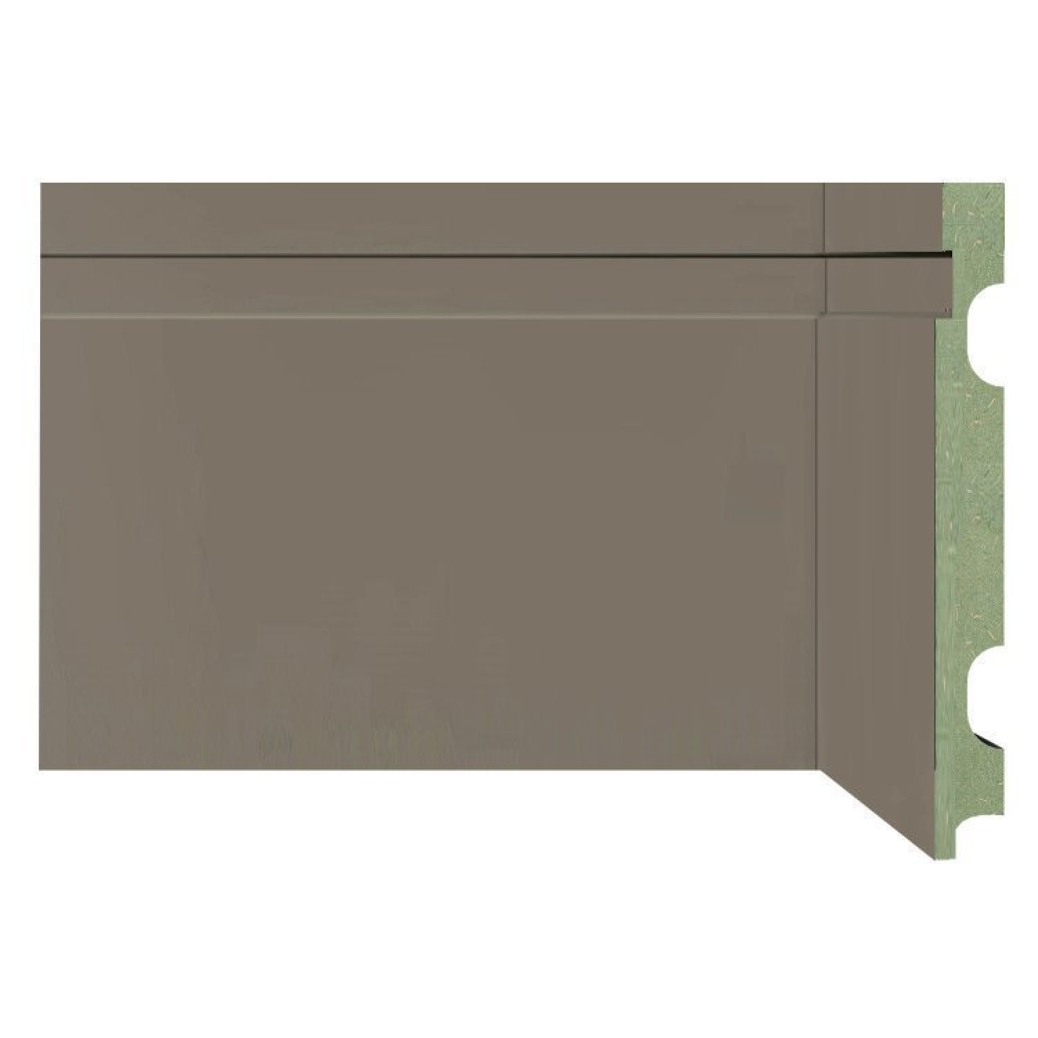 Kit Rodapé de MDF 30 Barras Frisadas de 15cmX2,40m Rende 72 Metros ...