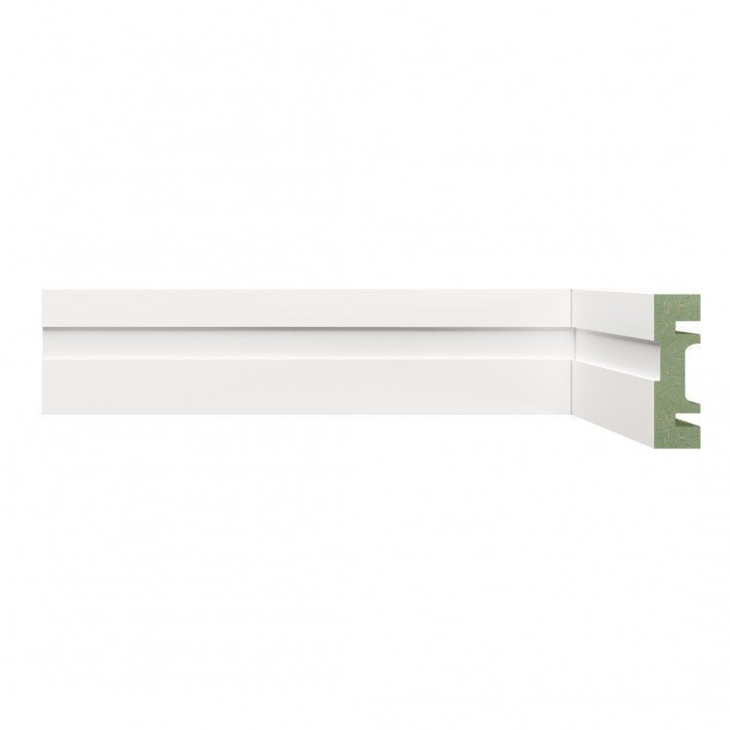 Kit Rodapé de MDF 5cm x 15mm x 2,40m 10 Barras Frisadas 502 Moldufama ...