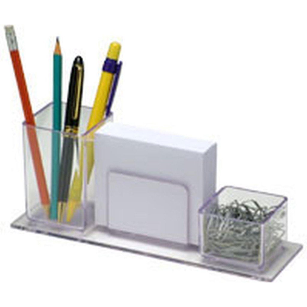 Acessorio para Mesa Lapis/clips/lembrete Millenium Cristal-acrimet ...