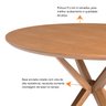 Mesa de Jantar Redonda 4 Lugares Eva | MadeiraMadeira