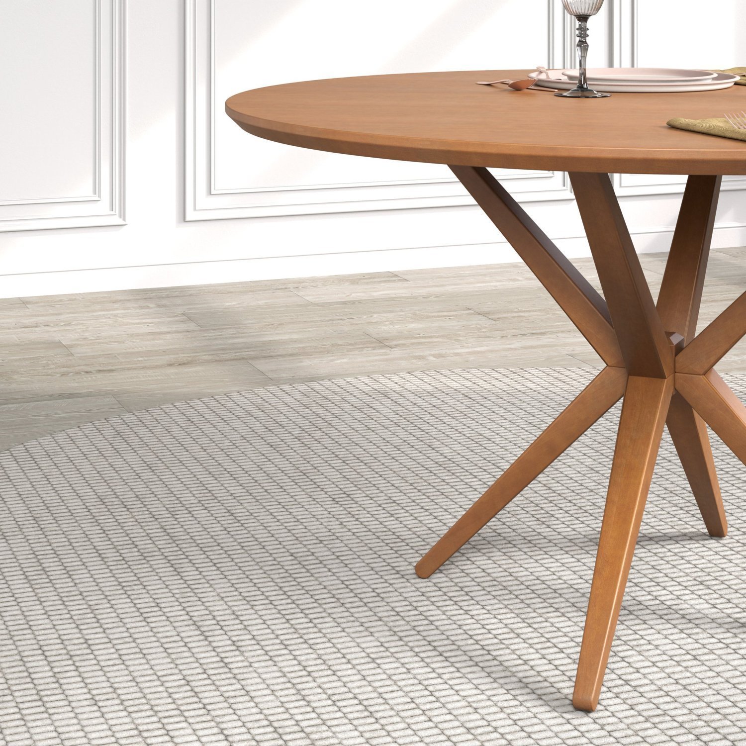 Mesa de Jantar Redonda 4 Lugares Eva | MadeiraMadeira