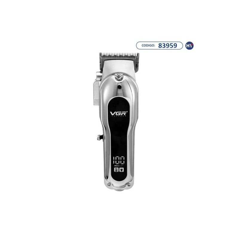Máquina de Cortar Cabelo Vgr V-680 - Prata/preto | MadeiraMadeira