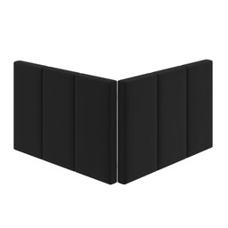 Cabeceira Queen Lopez Sued Preto | MadeiraMadeira