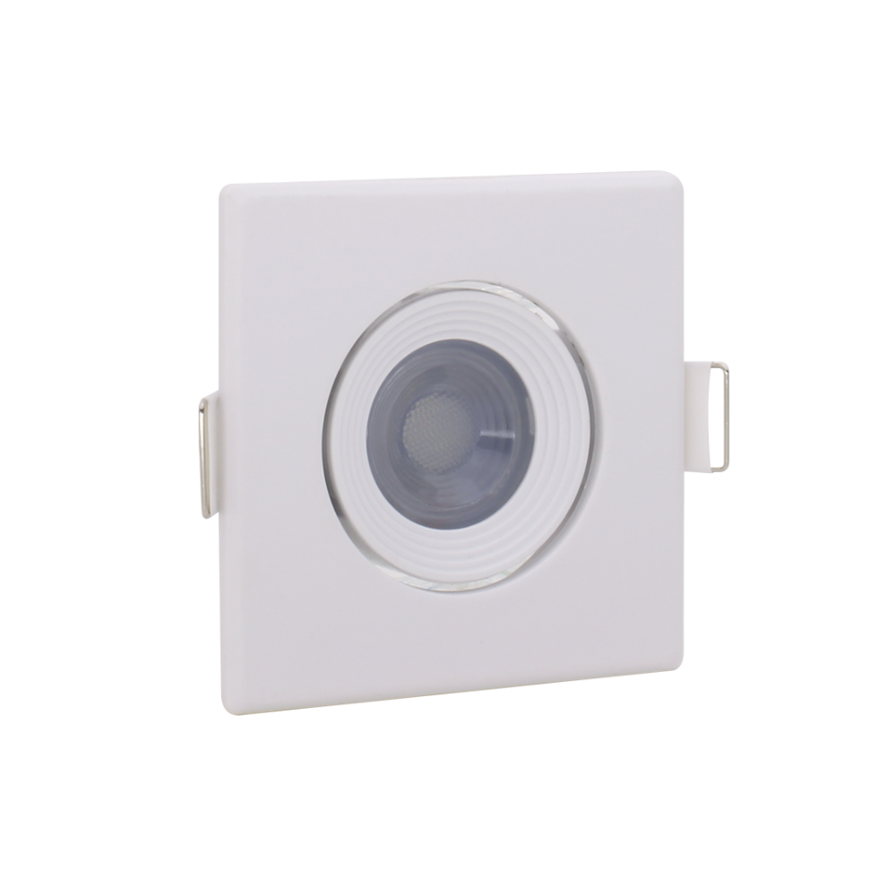 Lâmpada Spot Led Quadrada Bivolt 11,2x11,2cm 10w Potência 800 Lúmens ...