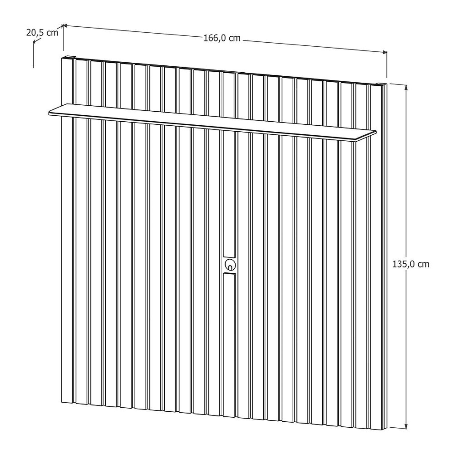 Rack Ripado Malibu Wood com Painel Classic para TV até 60 Polegadas 2 ...