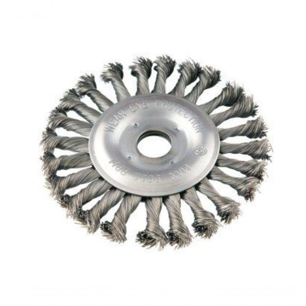 Escova Circular Torcida 7x1/2" Furo 7/8" 9000rpm | MadeiraMadeira