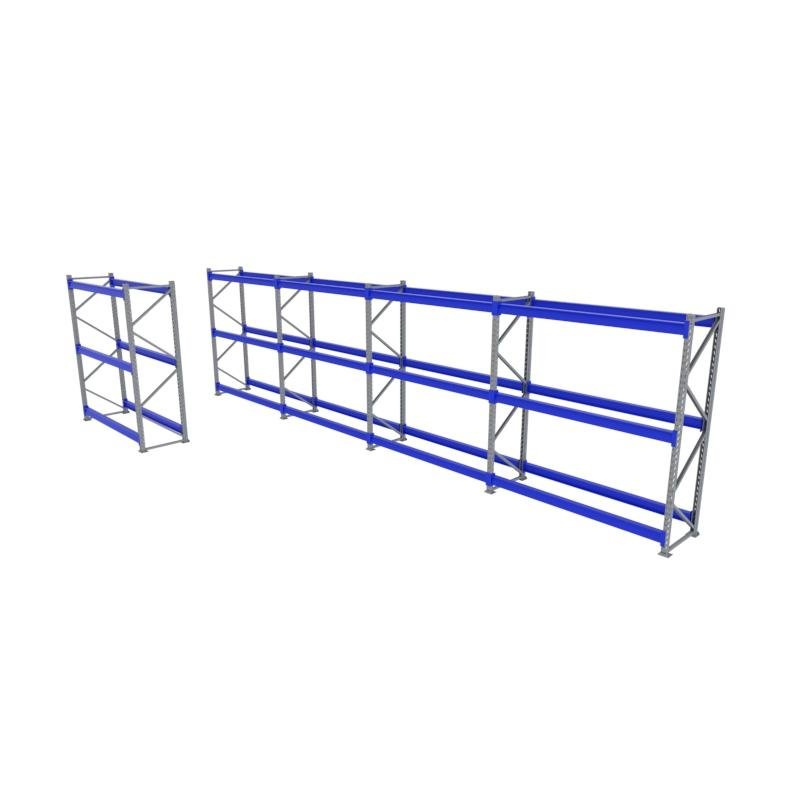 Expositor 5 mini porta pallet 250 kg 180x200x60 (CxLxP) cinza com azul ...
